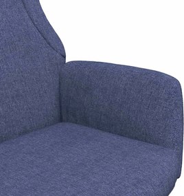 Relaxační křeslo modré textil 341398