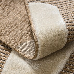Dywany Łuszczów, AKCE: 140x190 cm Kusový koberec Spark 0696A beige/cream, béžová, chodba / předsíň