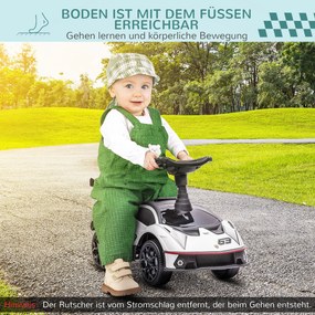 AIYAPLAY autíčko pro děti s úložným prostorem, klaksonem a zvukem motoru bílá