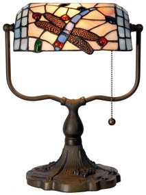 Stolní lampa Tiffany - 	27*20*36 cm 1x E27