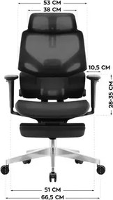 Mark Adler Expert 8.7 Mesh černá / Kancelářské ergonomické křeslo / no