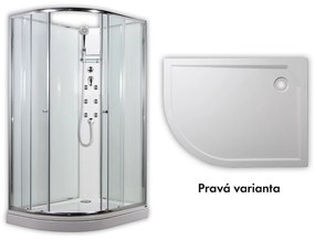 ARTTEC SIRIUS - masážní sprchový box model 4 clear pravá