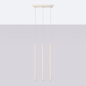 Sollux Lighting Závěsná lampa PASTELO 3 béžová