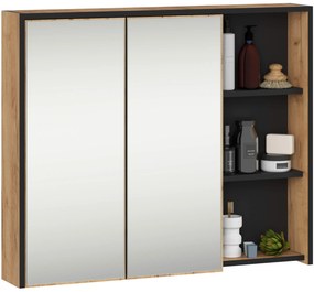 Závěsná koupelnová skříňka se zrcadlem VAMI 90 cm - výběr z 6 provedení