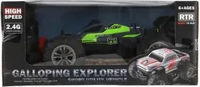 TEDDIES RC Buggy zelená / 2,4 GHz / na baterie / plast / od 6 let
