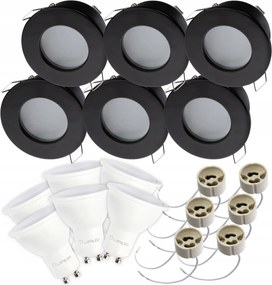 6x Halogenové Hermetické stropní svítidlo Podbitka Led žárovka GU10 1,5W