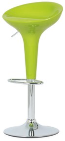 Barová židle AUB-9002 LIM plast zelený/chrom