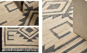 Diamond Carpets India, Ručně vázaný kusový koberec Trellis 2338 Natural, 200x290, béžová, chodba / předsíň