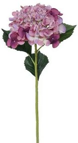 Umělá hortenzie, v. 52 cm, fialová