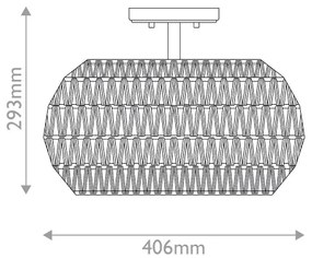 Quoizel QZ-CASABLANCA-3SF-PBZ - Stropní svítidlo CASABLANCA 3xE27/60W/230V