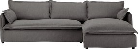 XXXLutz ROHOVÁ SEDAČKA, textil, šedá Livetastic - Sedací soupravy - 001968012501