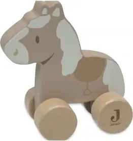 Jollein Kůň na kolečkách dřevěný Nostalgic Ride / od 12 měsíců