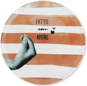 ZiiPa Talíř na pizzu 32,5cm Atina Terracotta