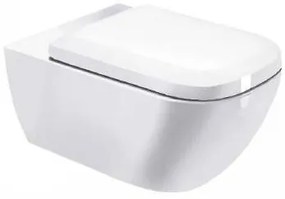 Duravit Happy D.2 - Závěsné WC, DuraFix, bílá 2221090000