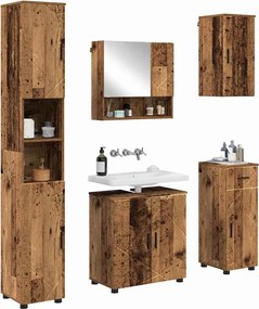 Sada koupelnového nábytku 5 ks Staré dřevo 61 x 35 x 64 cm 3393001
