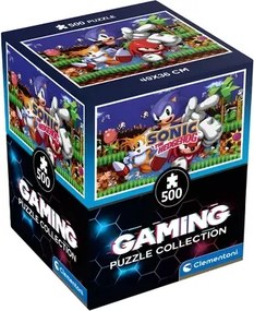 CLEMENTONI Puzzle Gaming Collection: Sonic / 500 dílků / od 14 let
