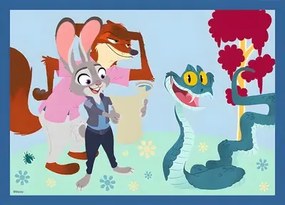 TREFL Puzzle Zootropolis 2: Zootropolis plná dobrodružství 4v1 / 35, 4