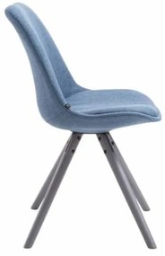 Bhm germany Jídelní židle Louse, modrá / stříbrná