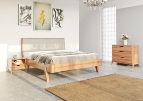 FMP Lignum Altea postel - buk průběžný Moření: lak č. 218, Výška bočnice: 50 cm, Rozměr: 140 x 200 cm, Čelo: 117 cm