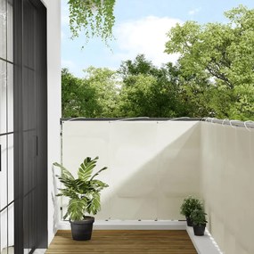 Balkonová zástěna krémová 120 x 1 000 cm 100% polyester oxford - Default Title