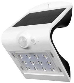 V-Tac LED Solární nástěnné svítidlo se senzorem LED/1.5W/3,7V IP65 bílá VT0277