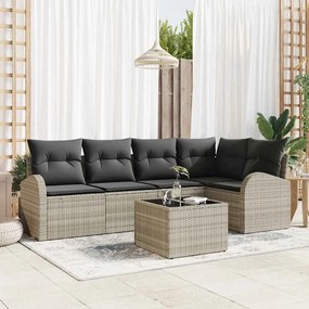 Set pohovek 6 ks Světle šedá Polyester 3346052