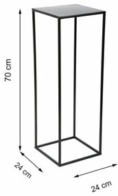 Stojan na květiny 70x24 cm černá