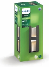 Philips 17351/93/P0 - LED venkovní nástěnné svítidlo SHADOW 2xLED/4,5W IP44