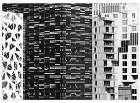 Obraz černobílé architektury (70x50 cm)