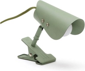 Zelená kovová stolní lampa s klipem (výška 16 cm) Jula – Kave Home