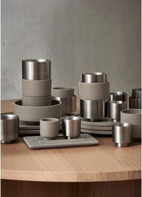 Šálky v sadě 2 ks na espresso/dvoustěnné z nerezové oceli ve stříbrné barvě Makoto Steel – Blomus