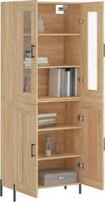 Skříň highboard dub sonoma 69,5 x 34 x 180 cm kompozitní dřevo 3198348