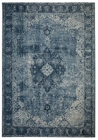Flair Rugs, Kusový koberec Manhattan Antique Blue, 200x290, modrá, ložnice