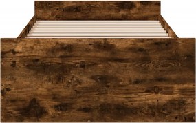 Rám postele se zásuvkami kouřový dub 90x190 cm kompozitní dřevo 3280346