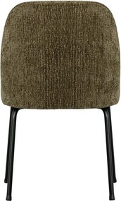 Khaki sametové jídelní židle v sadě 2 ks Vogue – WOOOD