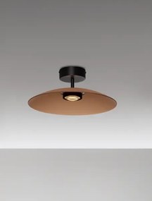 LED černo-moce hnědé designové stropní svítidlo Polifemo