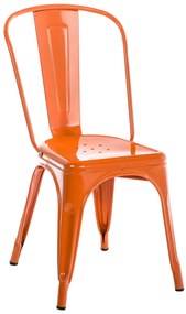 Zahradní židle Lynden - kov | oranžová