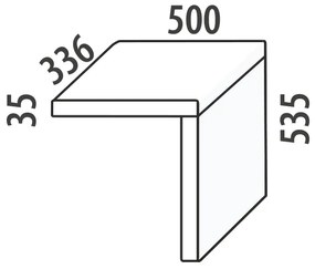 Noční stolek S&F - L Domestav F147 Materiál: Buk cink, Povrchová úprava: Moření