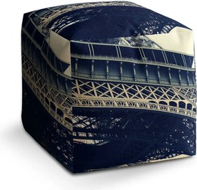 Sablio Taburet Cube Eiffel Tower - 50x50x50 cm
