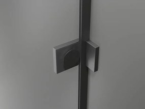 Mexen Lunar L sprchové dveře výklopné pravé 105 cm, transparentní, kartáčovaný gun gray - 834L-105-000-66-00-P