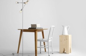 Nordic Design Bílá kovová stojací lampa Dogi 4