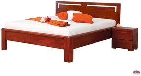 Domestav FLORENCIA manželská postel čelo rovné s výřezy L 160 cm buk cink mořený