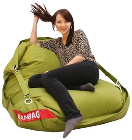 Beanbag Sedací pytel 189x140 comfort s popruhy green frog