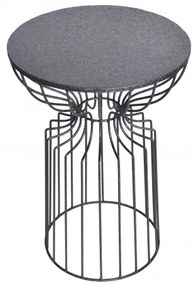 Noble Home Černý kovový odkládací stolek Variation 50 cm