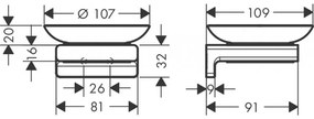 Hansgrohe AddStoris - Miska na mýdlo, chrom 41746000