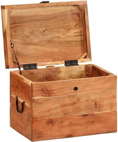 Úložný box 39 x 28 x 31 cm masivní akáciové dřevo 338482