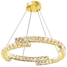 Toolight Toolight, LED závěsné osvětlení 60cm, 45W, 4000K, 2500lm, APP1771-CP, zlatá, OSW-04349