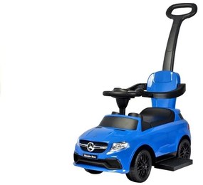 Mamido Dětské odrážedlo Mercedes s vodící tyčí 3v1 modré