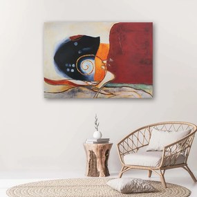 Gario Obraz na plátně Shell - mořská abstrakce Rozměry: 60 x 40 cm
