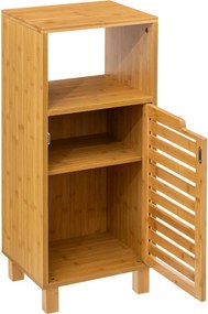 Bambusový regál do koupelny ve skandinávském stylu
